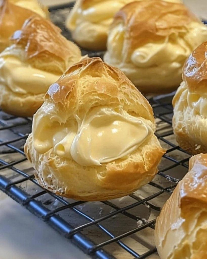 Classic Homemade Cream Puffs with Luscious Vanilla Filling ...
